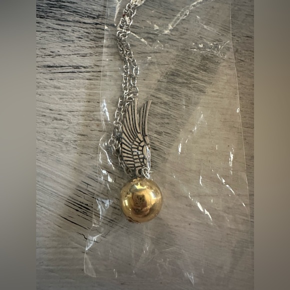 Jewelry | Harry Potter Silver And Gold Snitch Necklace New Golden ...